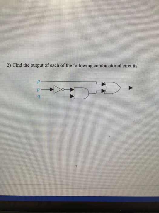 Solved 2) Find the output of each of the following | Chegg.com