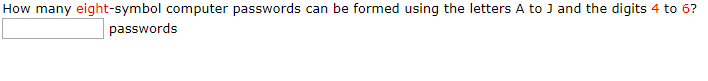 Solved How many eight-symbol computer passwords can be | Chegg.com