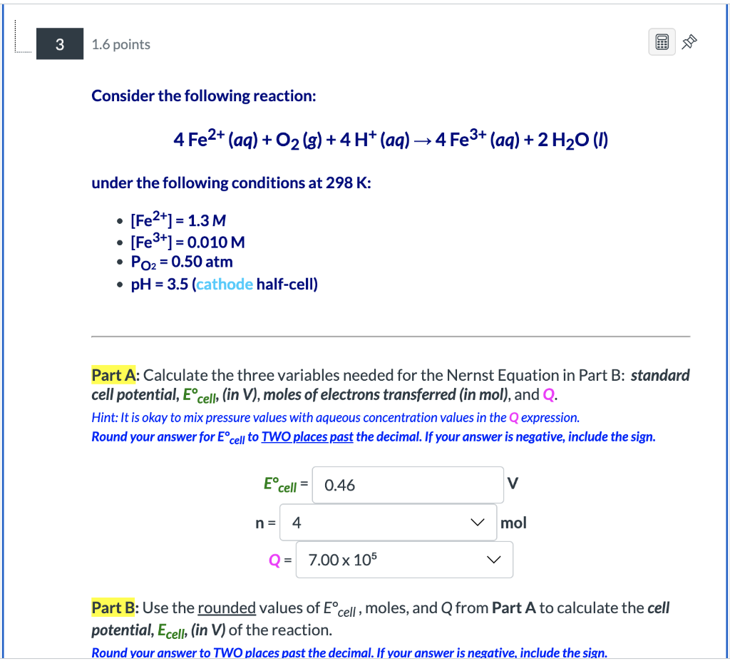 Solved Consider the following reaction: | Chegg.com