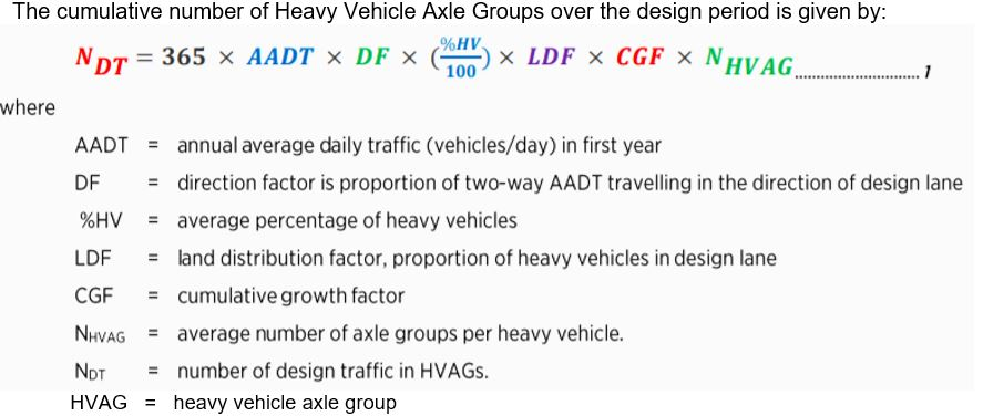 7. The traffic projection for a new pavement of a | Chegg.com