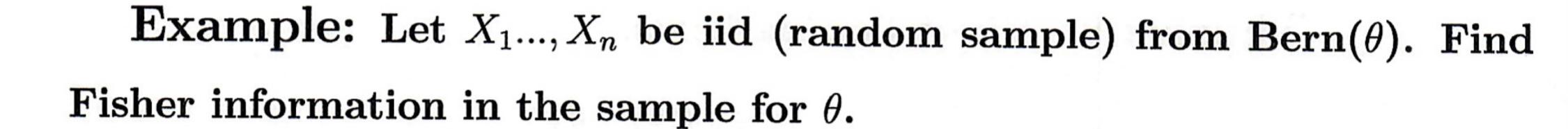 Solved Example: Let X1…,Xn be iid (random sample) from | Chegg.com