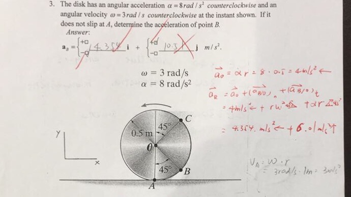 Solved 3. The disk has an angular acceleration a 8rad/s2 | Chegg.com