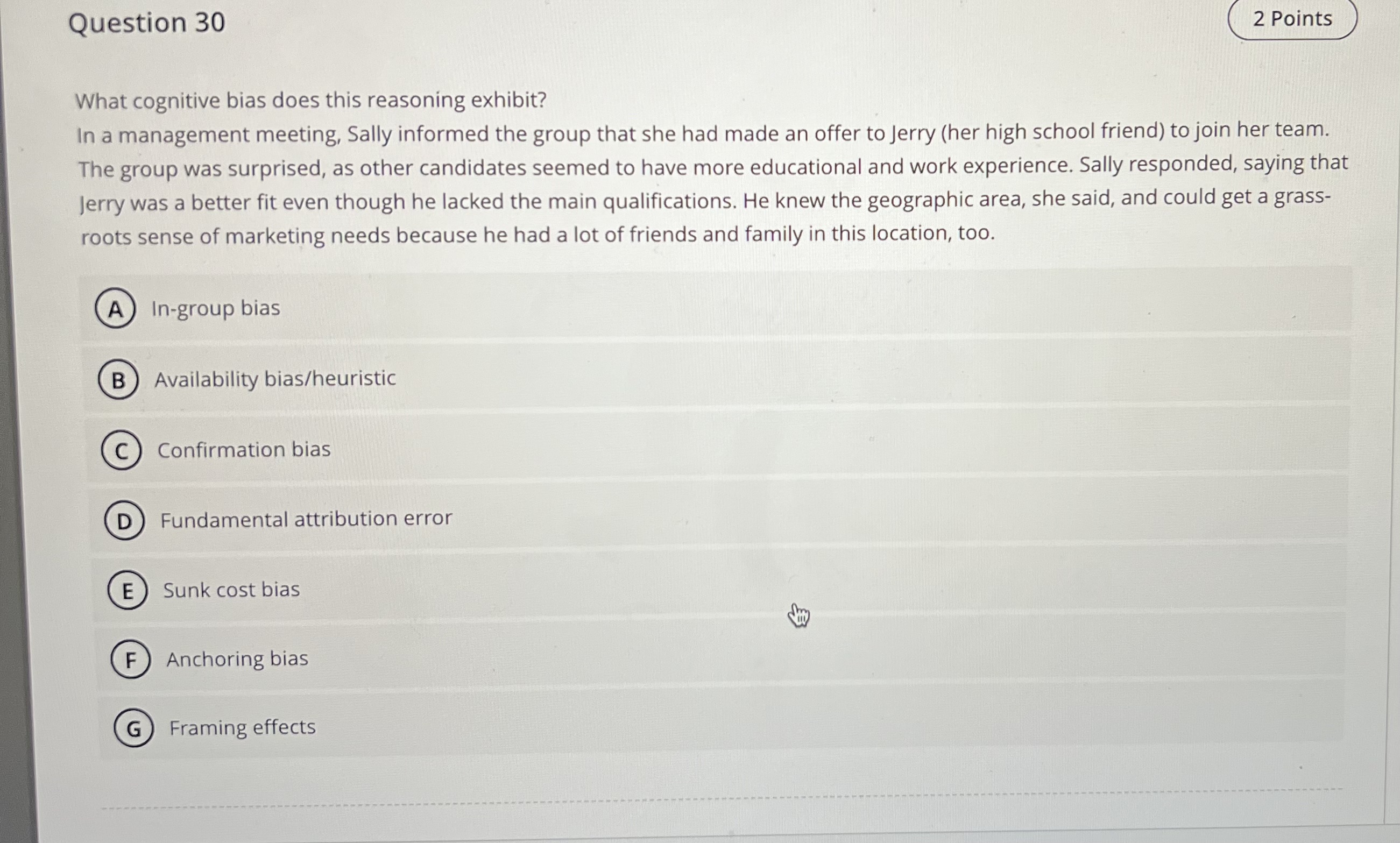 Solved Consider the following passage: "Every time the | Chegg.com