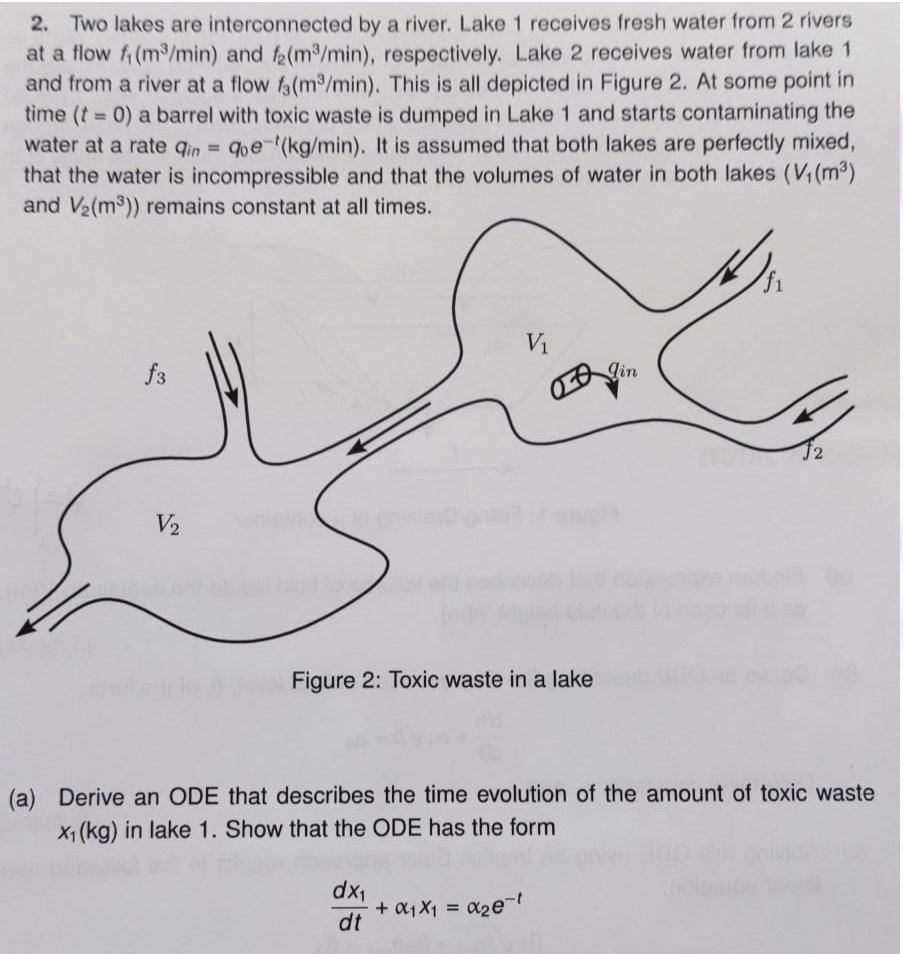 Solved 2. Two lakes are interconnected by a river. Lake 1 | Chegg.com