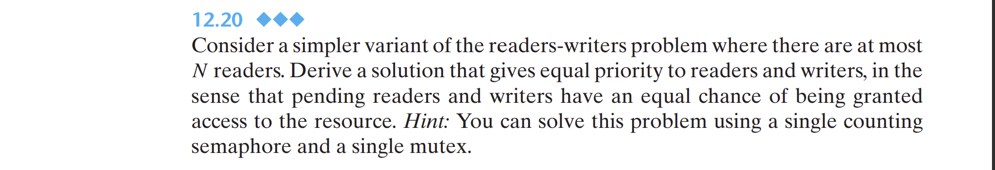 Solved 12.20 Consider a simpler variant of the | Chegg.com
