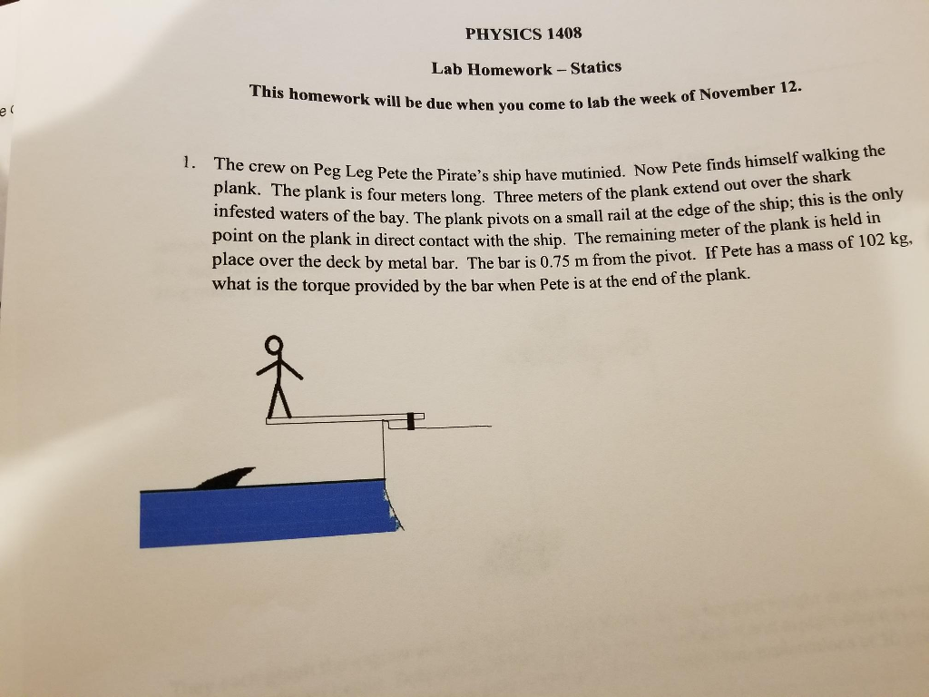 Solved PHYSICS 1408 Lab Homework - Statics This homework | Chegg.com