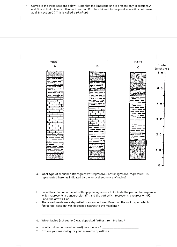 Solved EASC 229 PRACTICAL EXERCISE 3 - STRATIGRAPHIC | Chegg.com