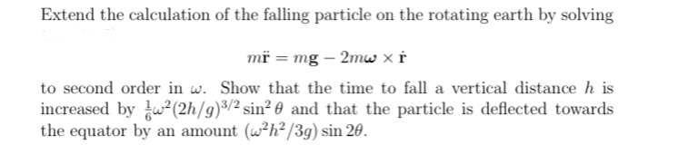 Solved Extend the calculation of the falling particle on the | Chegg.com
