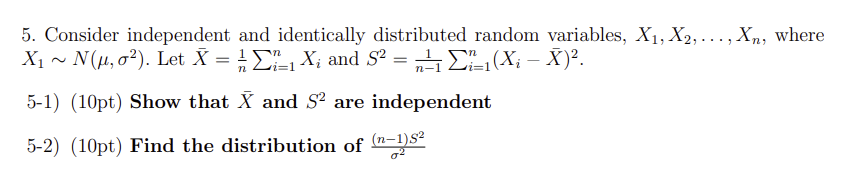 Solved Consider independent and identically distributed | Chegg.com