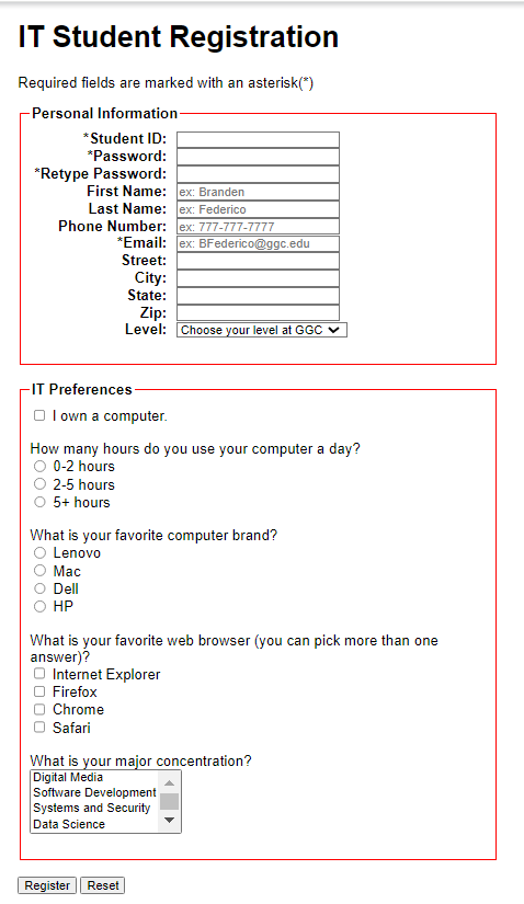 Solved can you help me make a html to look like the image | Chegg.com