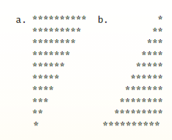 Solved Create modified versions of the Stars program to | Chegg.com