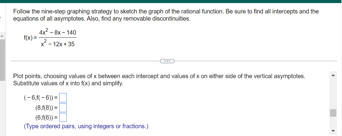 Solved Follow the nine-step graphing strategy to sketch the | Chegg.com