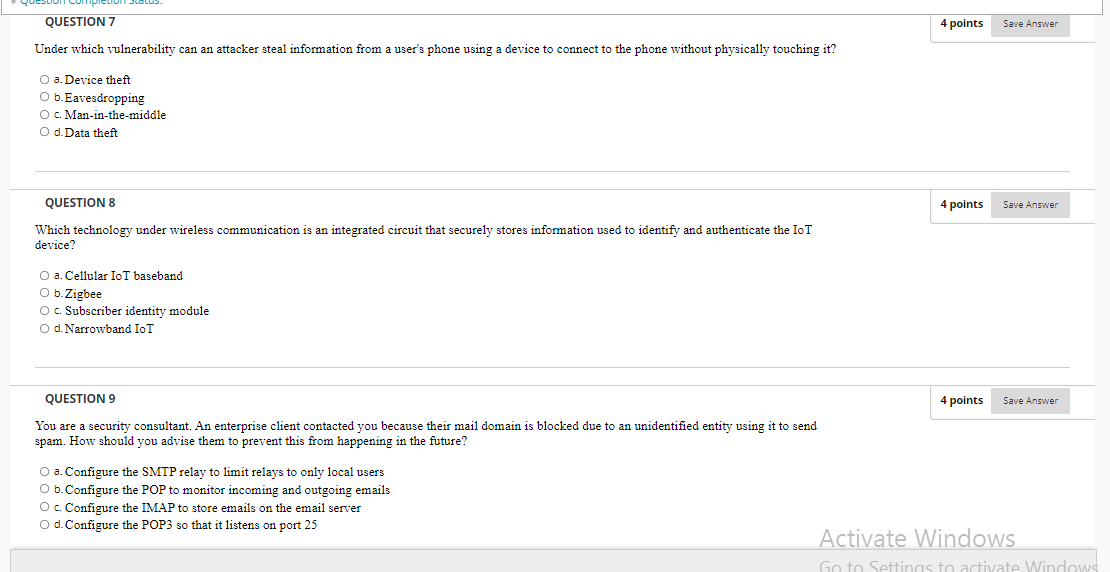 Solved Question Completion Status: Which protocol should | Chegg.com