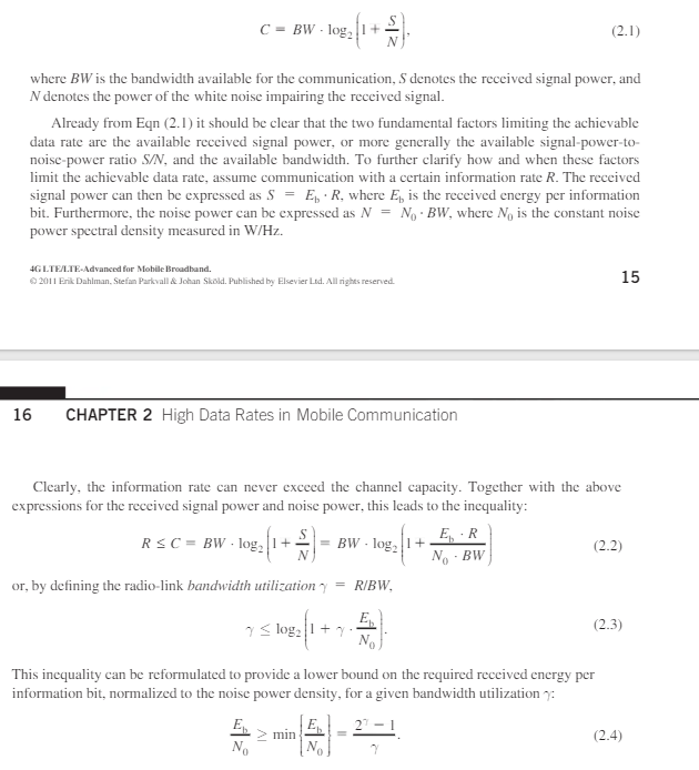 Solved C - BW. log21+ (2.1) where BW is the bandwidth | Chegg.com