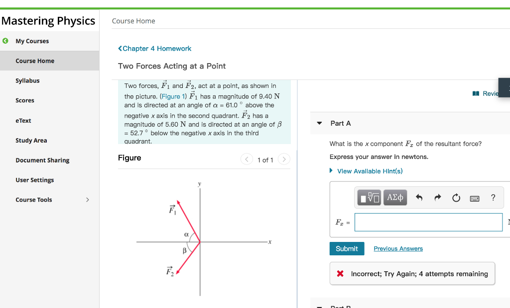 Solved Mastering Physics Course Home My Courses What is the | Chegg.com