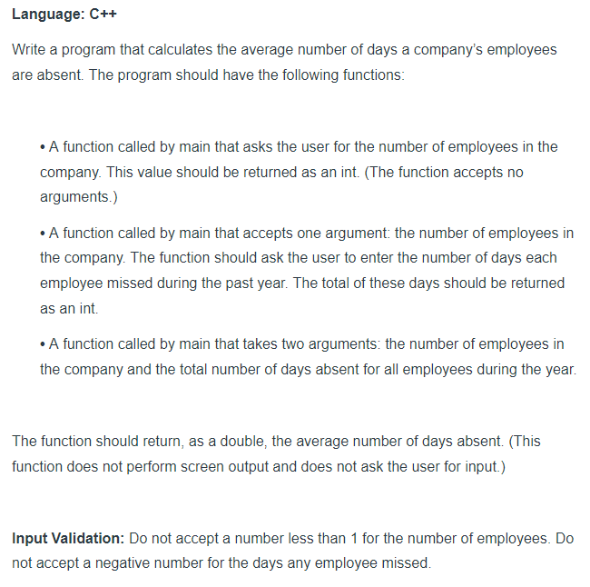 Solved Language C Write A Program That Calculates The 0515