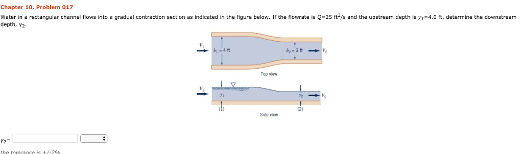 Solved Chapter 10, Problem 017 Water in a rectangular | Chegg.com