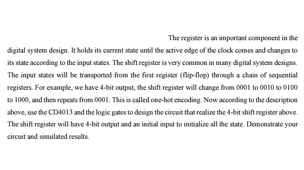 Solved The register is an important component in the digital | Chegg.com