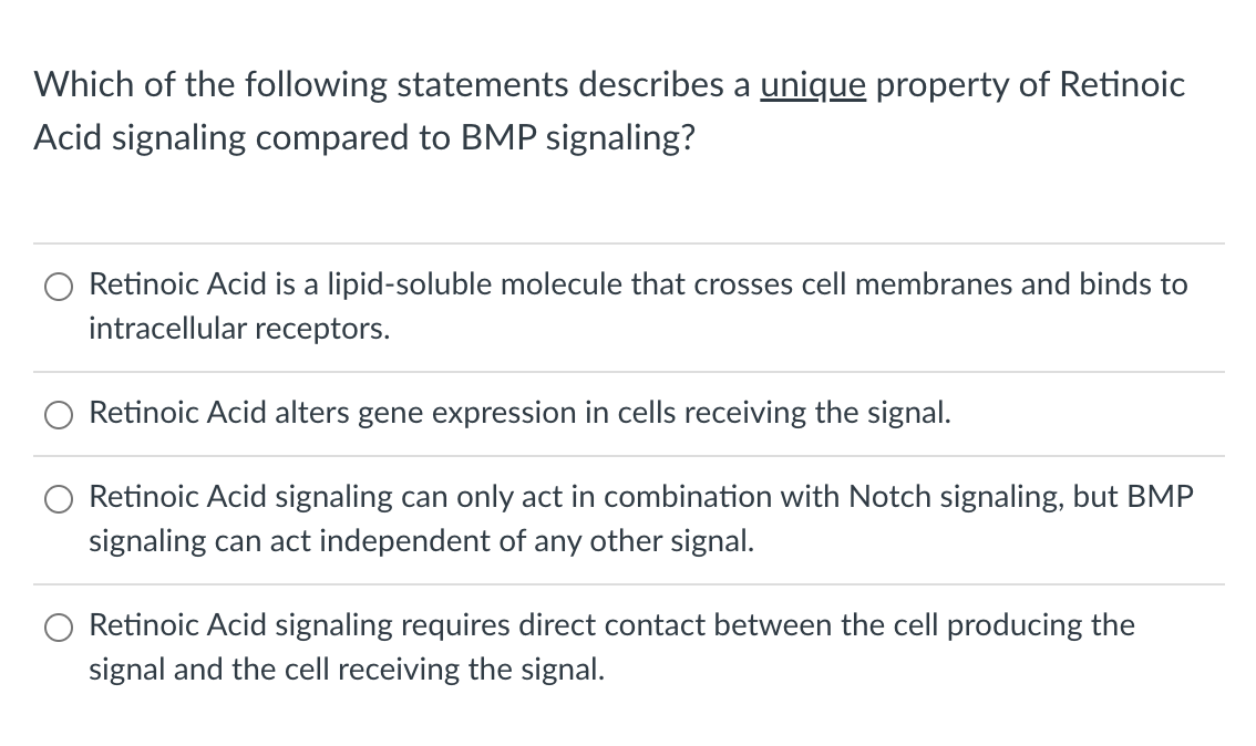 Solved Which of the following statements describes a unique | Chegg.com