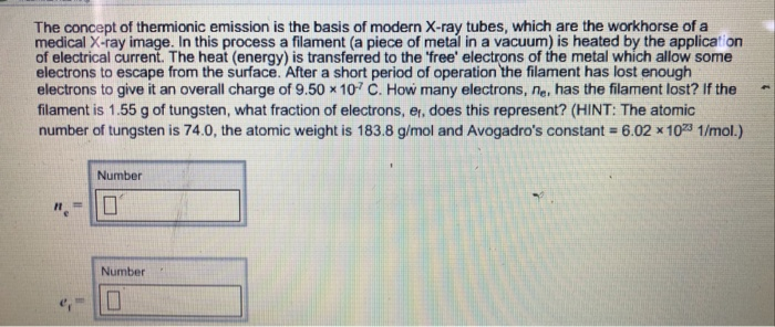 Solved The concept of thermionic emission is the basis of | Chegg.com