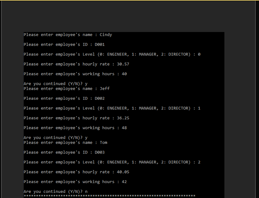 Solved Enum - Structure - Array You are asked to develop | Chegg.com
