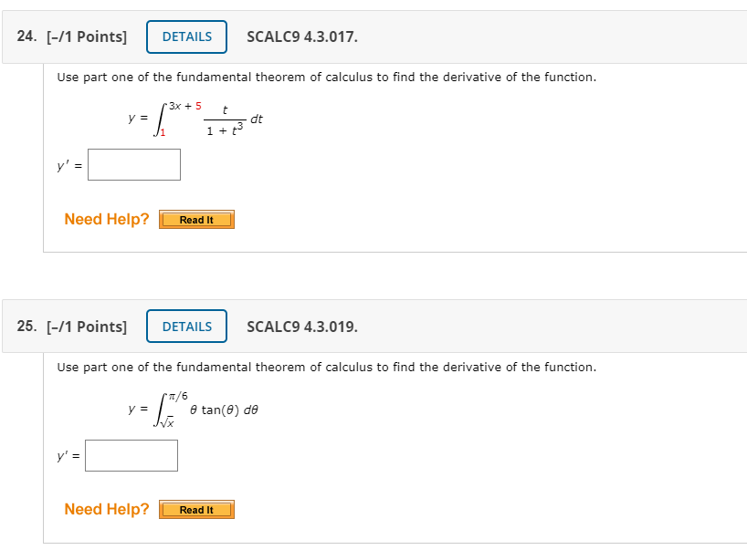 Solved 22. [-/1 Points] DETAILS SCALC9 4.3.011. Use part one | Chegg.com