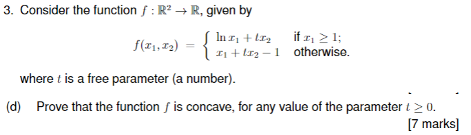 Solved { 3. Consider the function f : R2 + R, given by In 11 | Chegg.com