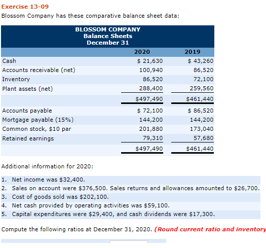Balance Sheet Wiley Plus