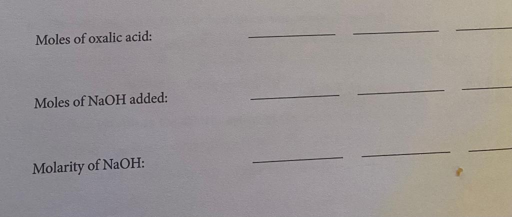 Solved Balanced chemical equation: H2C2′O+2NaOH→Na2C2O4+2H2O | Chegg.com