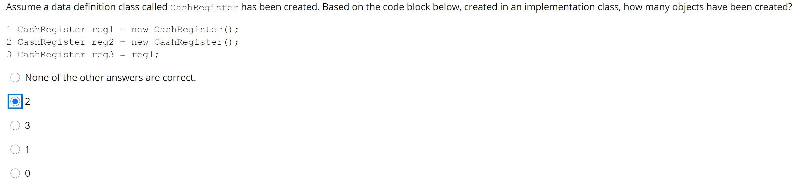 Solved Assume a data definition class called CashRegister | Chegg.com