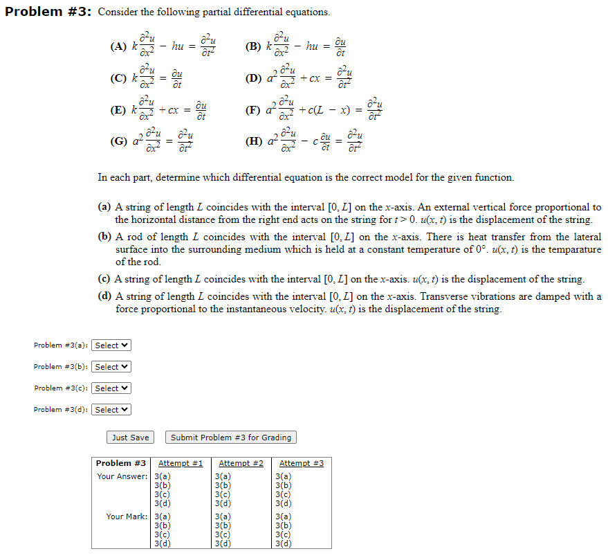 Solved Problem \#3: Consider the following partial | Chegg.com