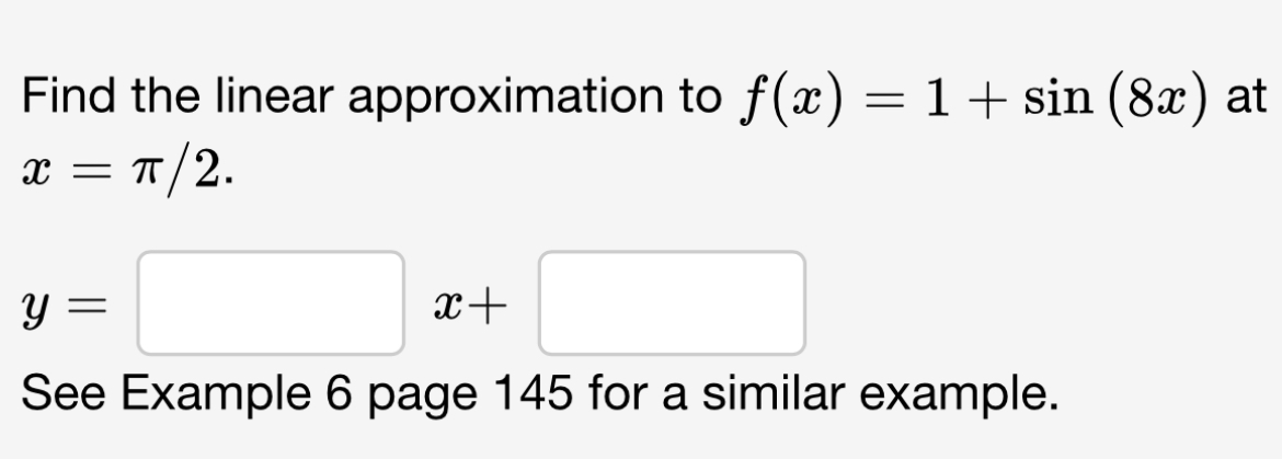 Solved Find The Linearization Approximation Lx Of The 