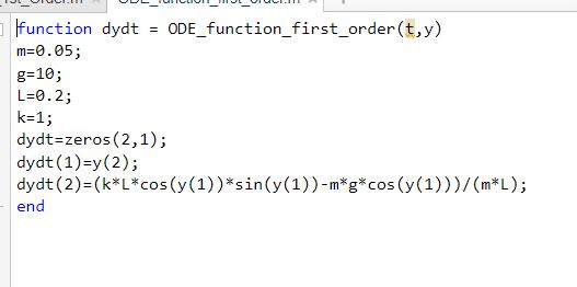 THREE-Matlab Solve the following equation of motion | Chegg.com THREE-Matlab Solve the following equation of motion | Chegg.com