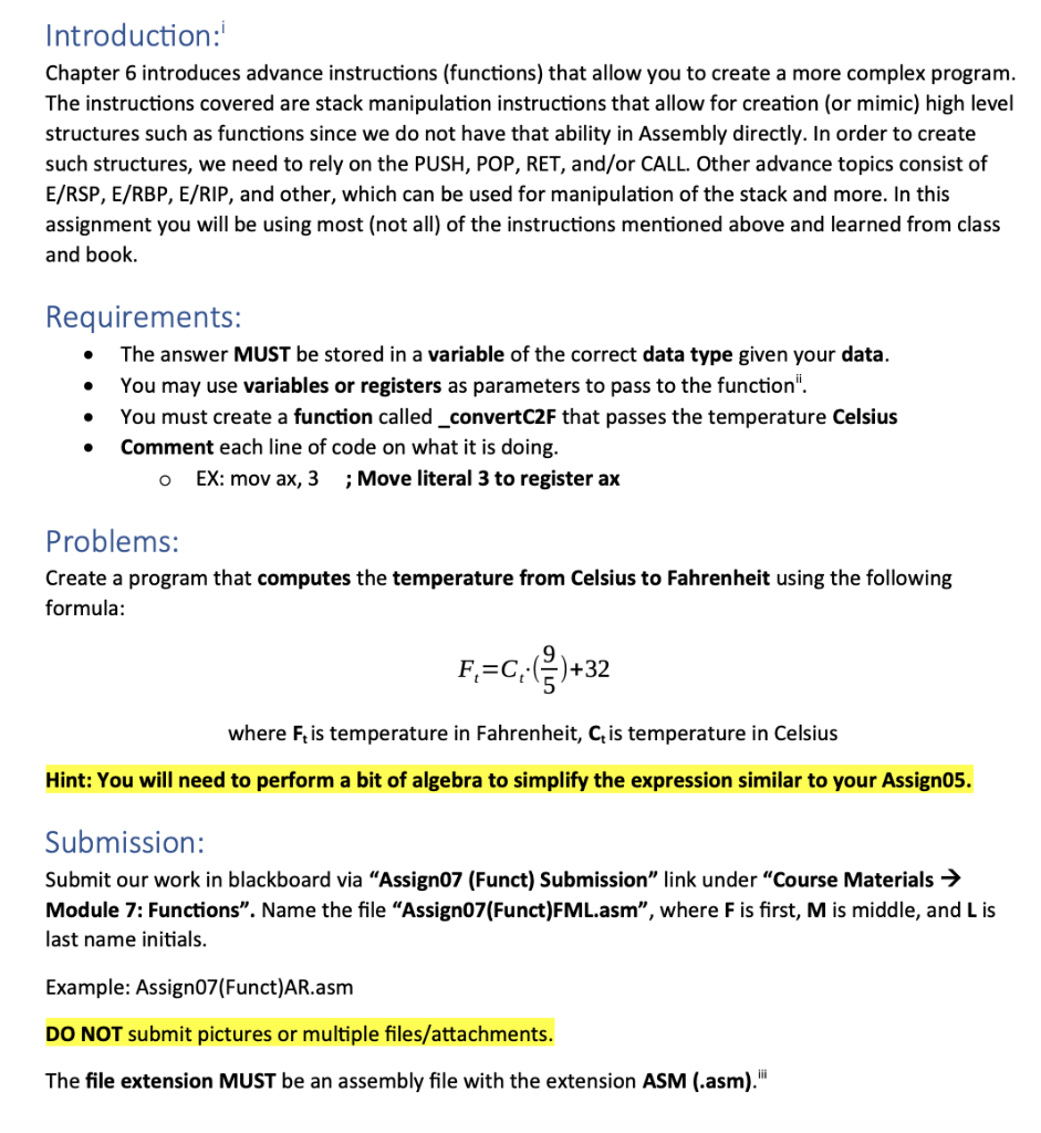 Solved Introduction: Chapter 6 introduces advance | Chegg.com