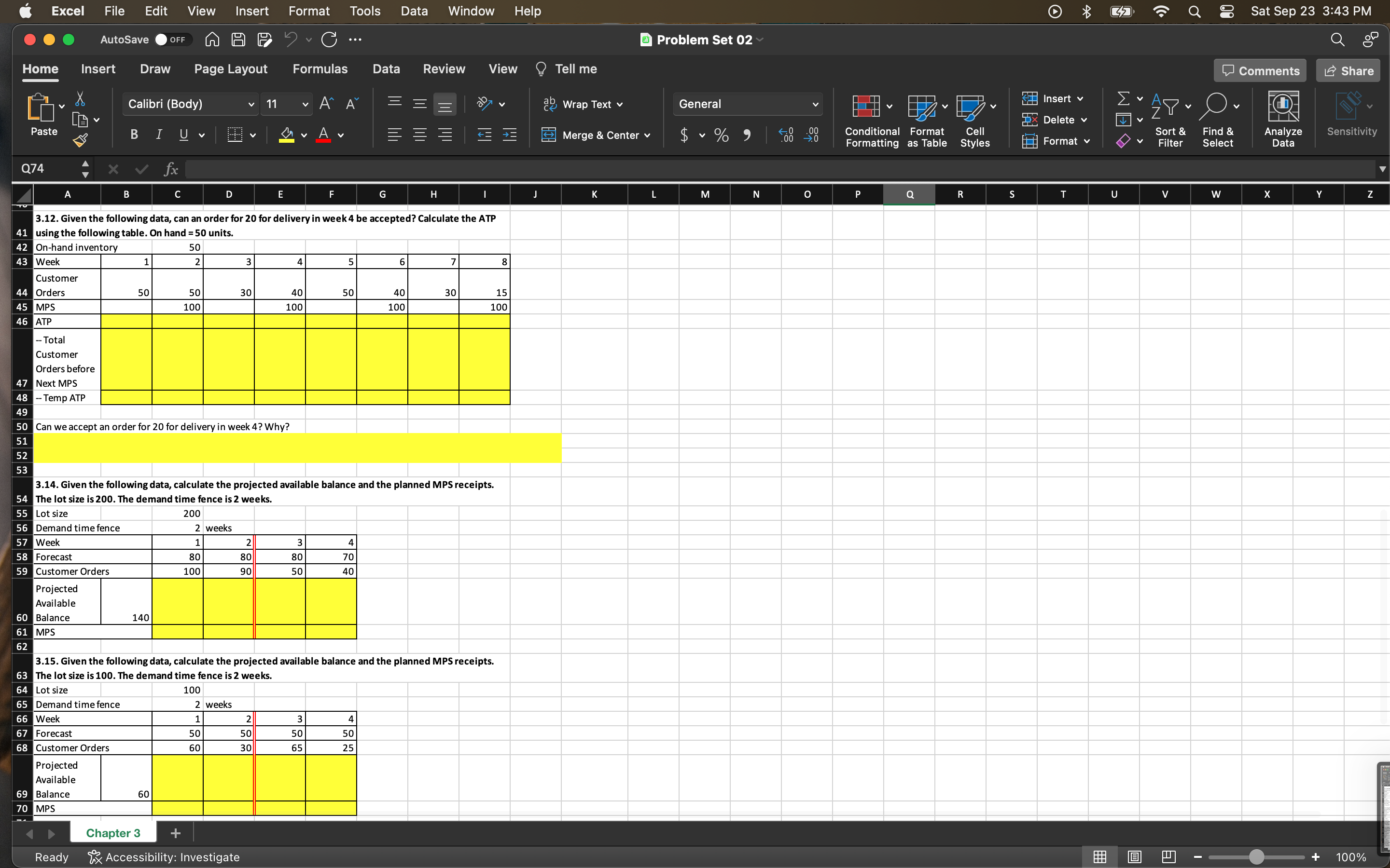 Solved Ready 2x Accessibility: InvestigateКреәуExcel File | Chegg.com