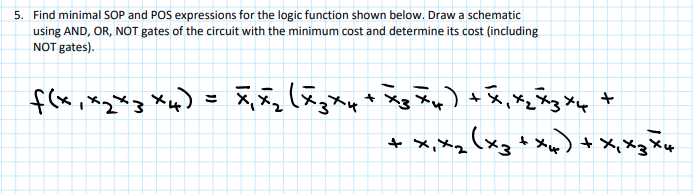 Solved Find minimal SOP and POS expressions for the logic | Chegg.com