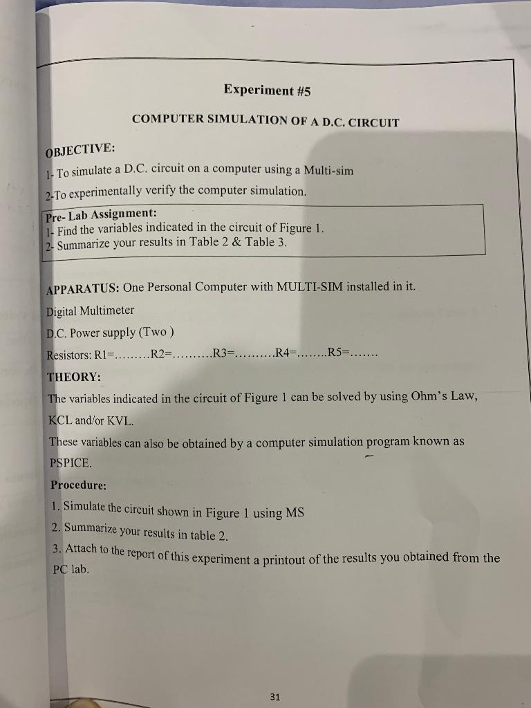 Solved Answer page 32 and 33 you must use multisim program | Chegg.com