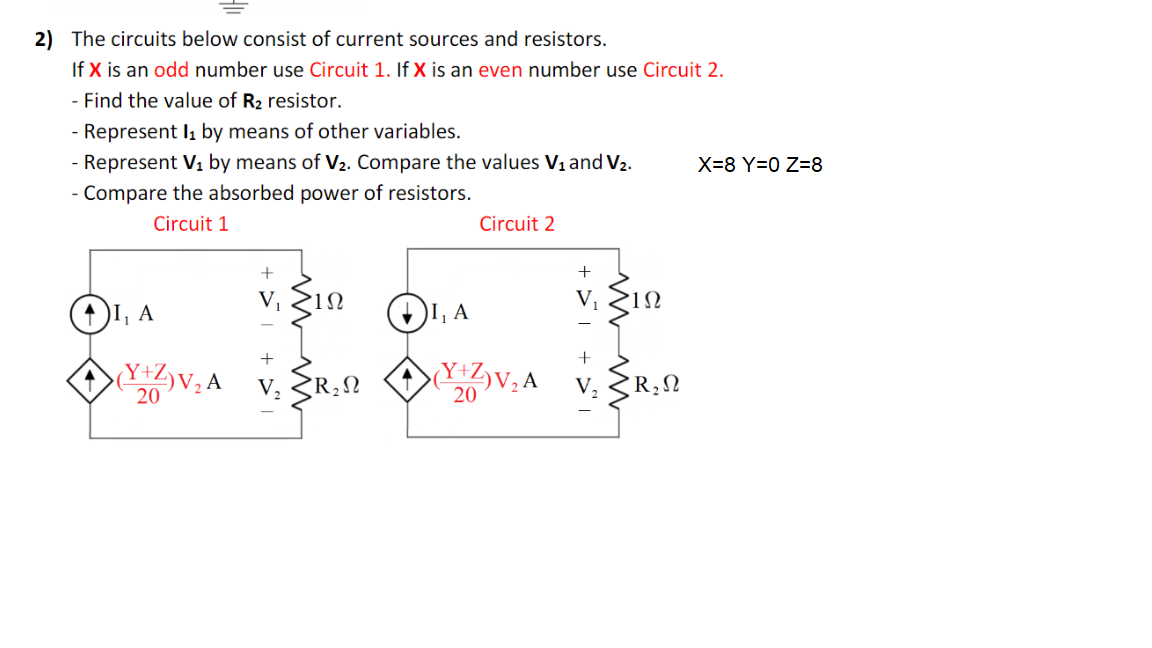 Solved 2) The circuits below consist of current sources and | Chegg.com