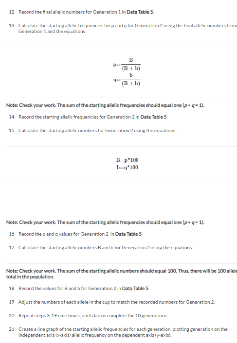 Solved How would the allelic frequencies and resulting graph | Chegg.com