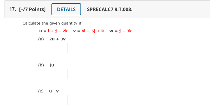 Solved Calculate the given quantity if | Chegg.com