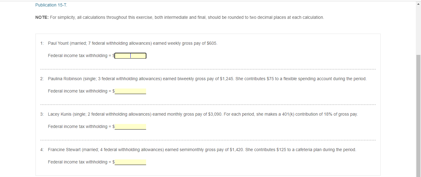 Solved Publication 15-T. NOTE: For simplicity, all | Chegg.com