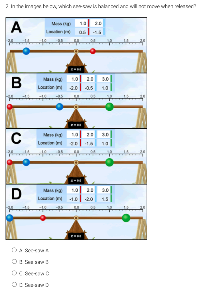 Solved 1. The image below shows a see-saw on Earth. What is | Chegg.com