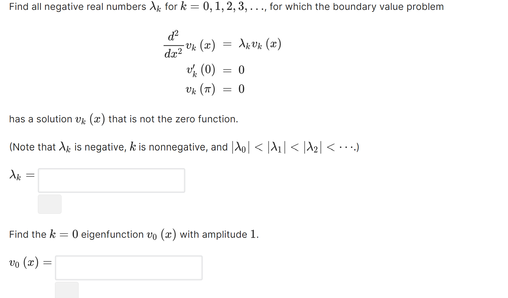 Solved Find all negative real numbers k for k = 0, 1, 2, | Chegg.com