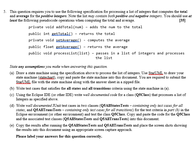 Solved 5. This question requires you to use the following | Chegg.com