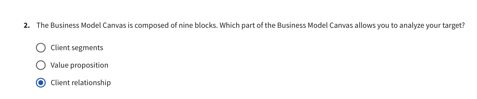 Solved The Business Model Canvas is composed of nine blocks. | Chegg.com