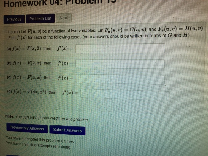Solved Let F(u, v) be a function of two variables. Let | Chegg.com