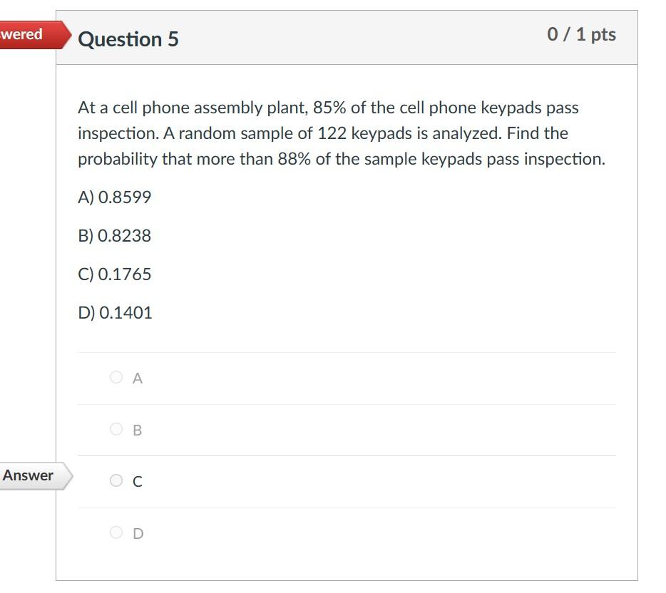 Solved At a cell phone assembly plant, 85% of the cell phone | Chegg.com