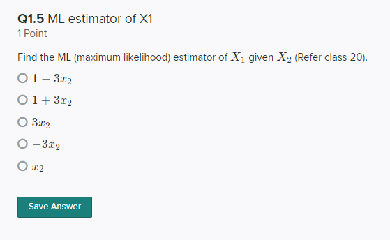 Solved Q1 Jointly Gaussian distributions (HF) 5 Points | Chegg.com