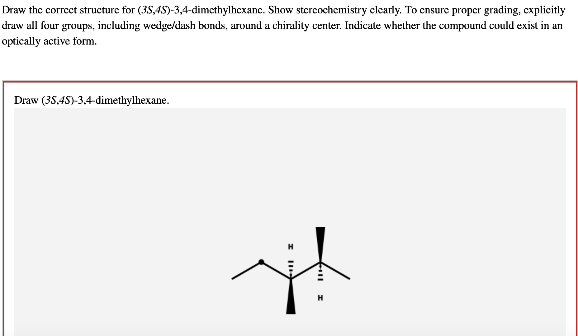 Solved Draw the correct structure for | Chegg.com