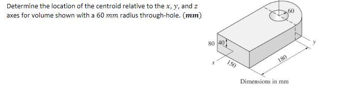 Solved Determine the location of the centroid relative to | Chegg.com